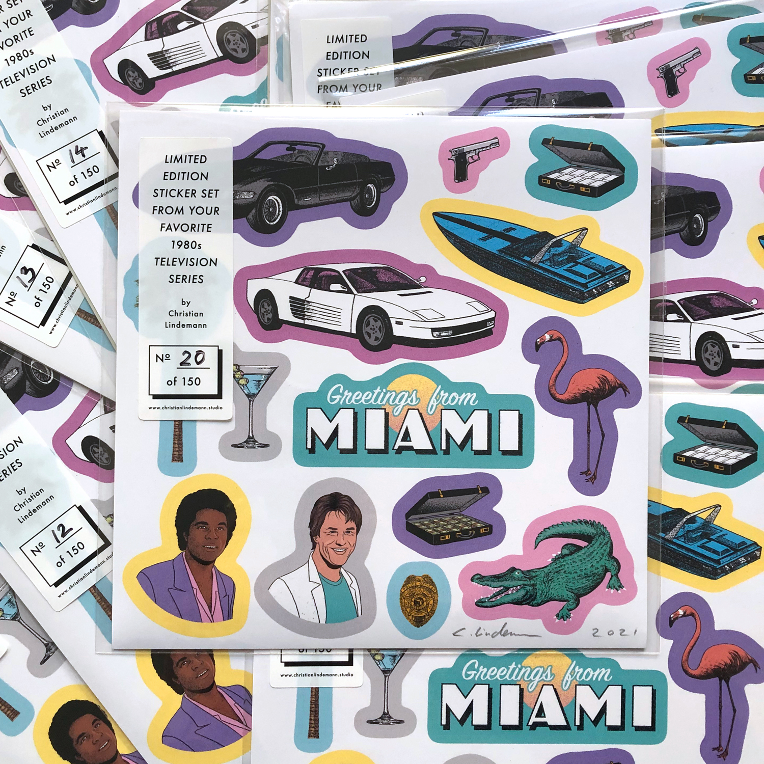 Christian Lindemann — Miami Vice stickers