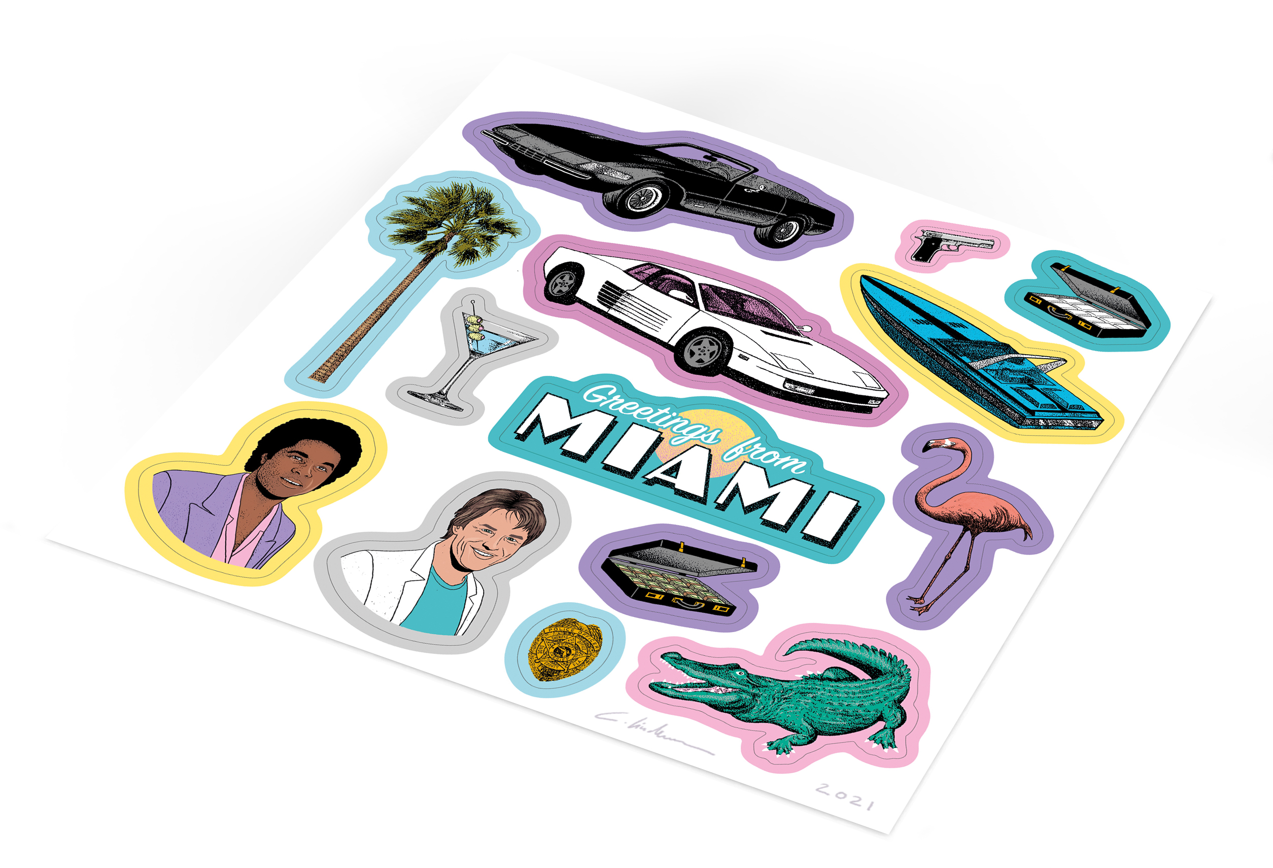 Christian Lindemann — Miami Vice stickers